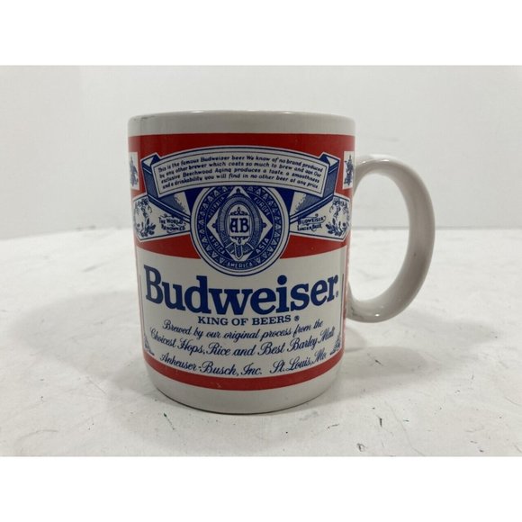 Budweiser | Kitchen | Vintage Budweiser Coffee Mug Cup Classic Bud Beer ...